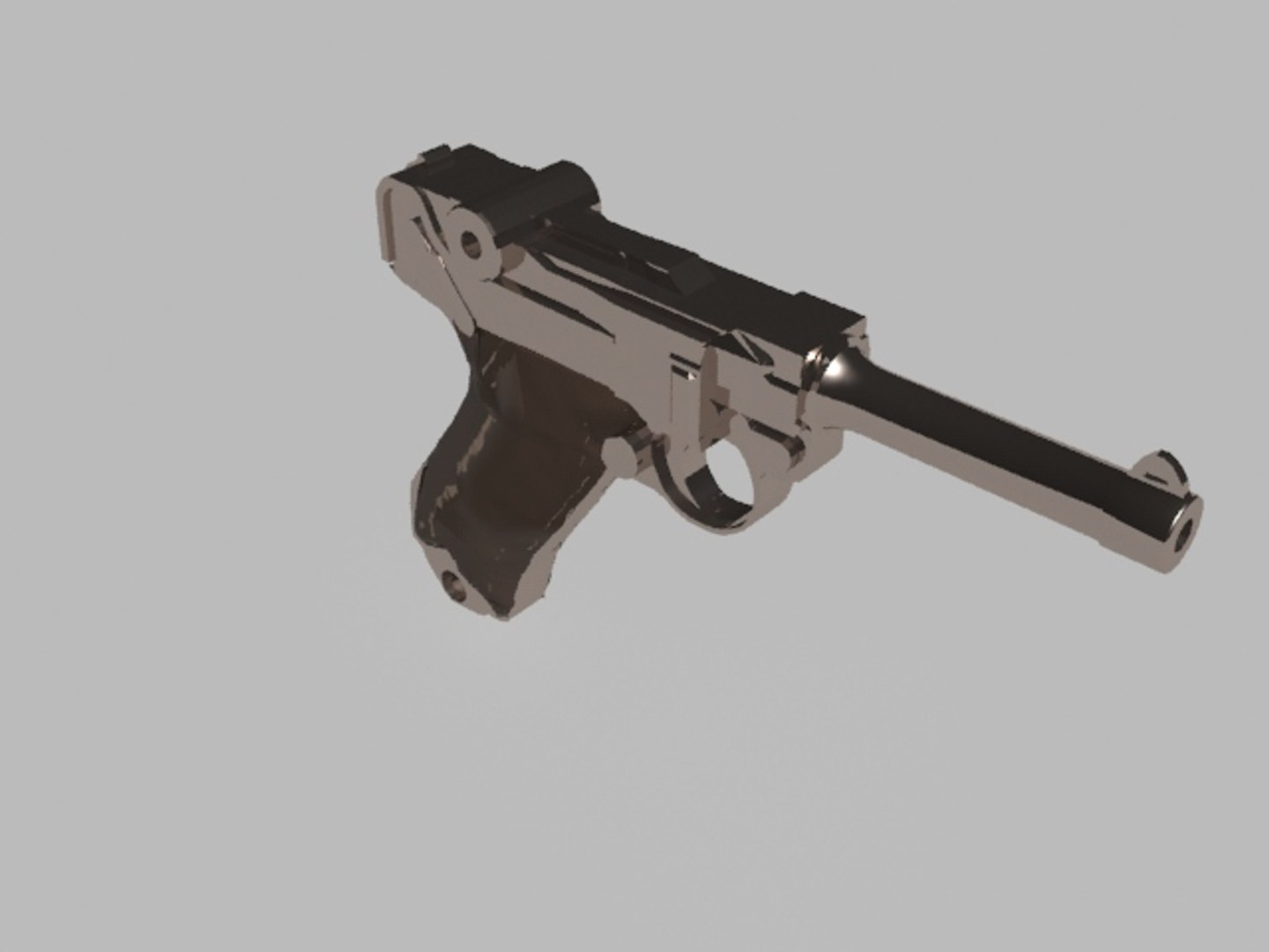 3d model luger pistol