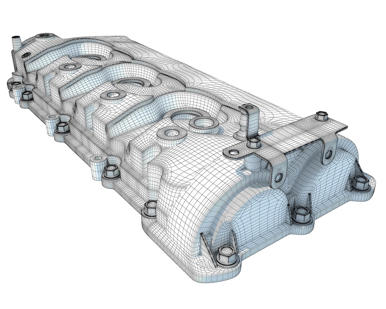 3D v6 engine head model - TurboSquid 1346366