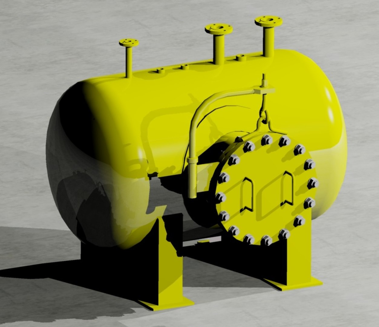 Pressure Vessel 3d Model