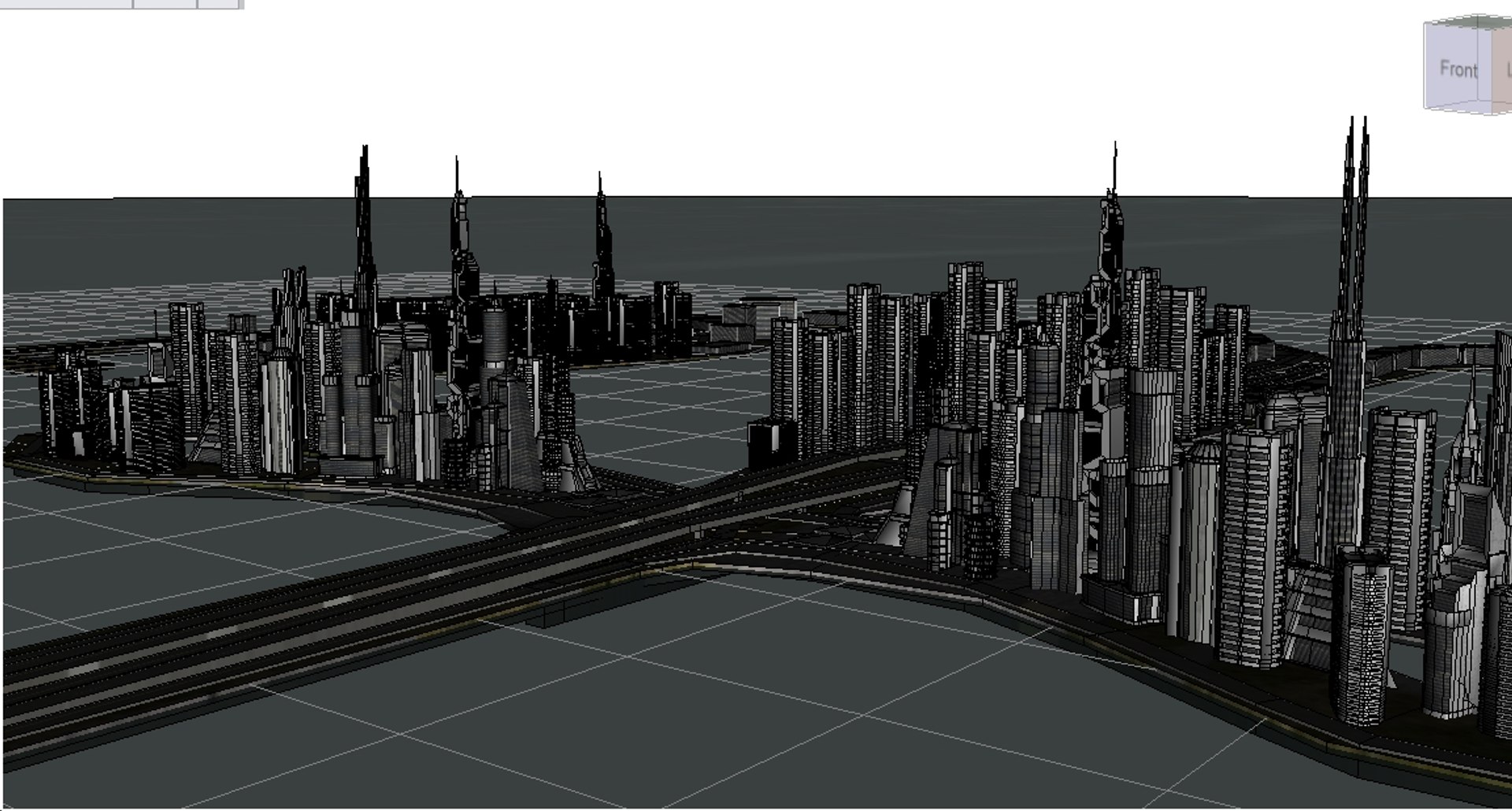 Free Obj Model City Scifi Fantasy