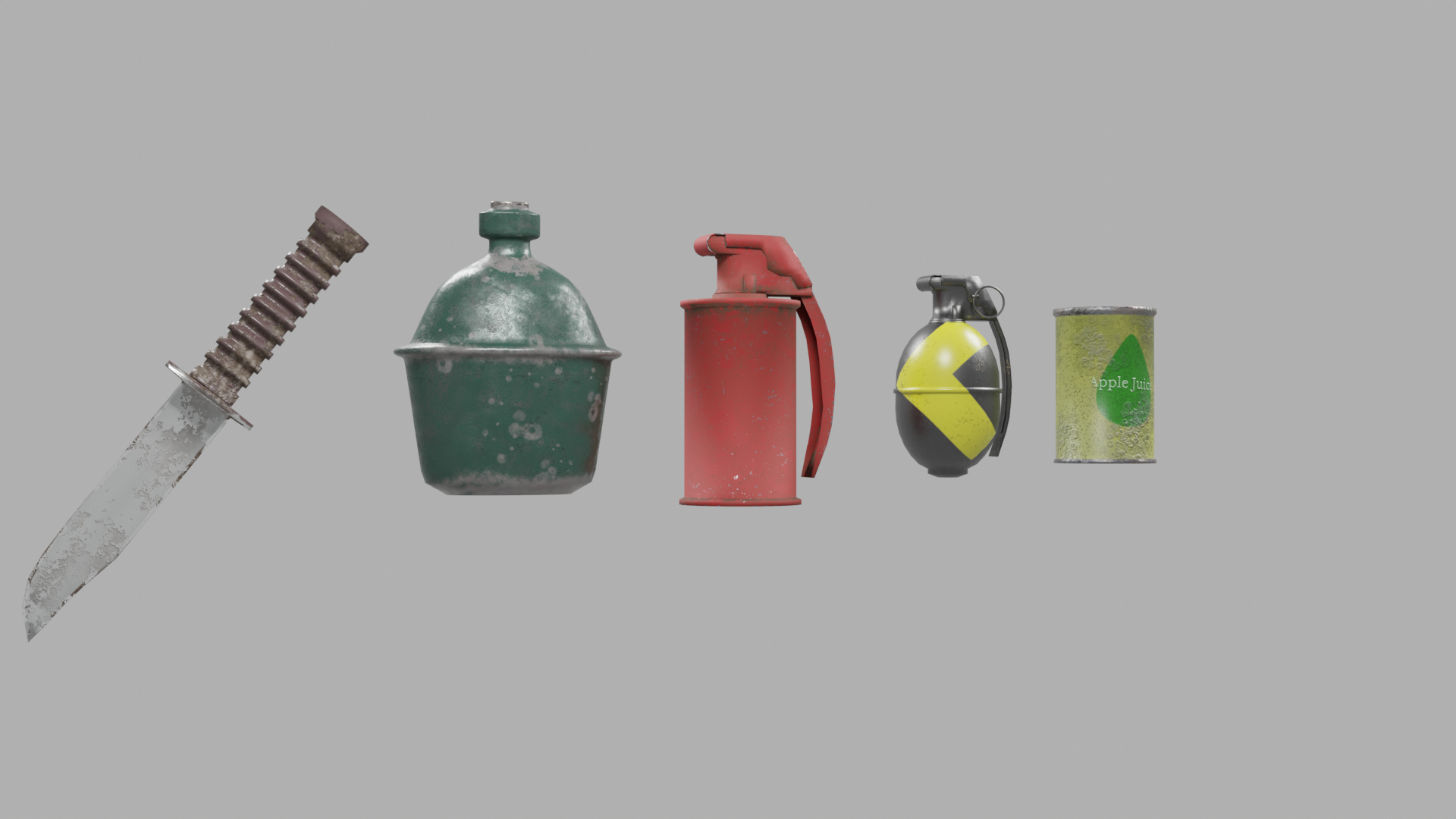 3D Pack With 5 War Props - TurboSquid 2119437