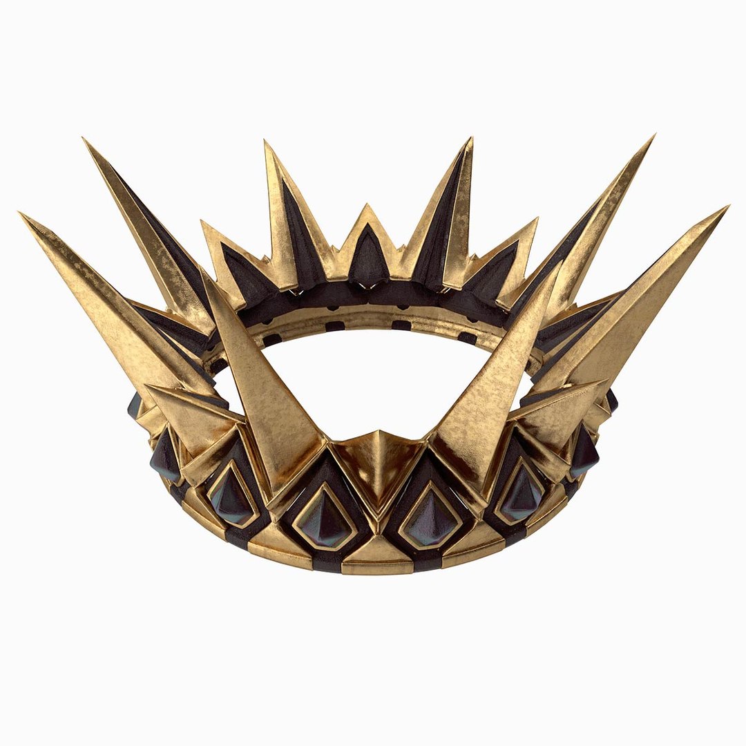 medieval spiked Crown with dark gems3Dモデル - TurboSquid 1965924