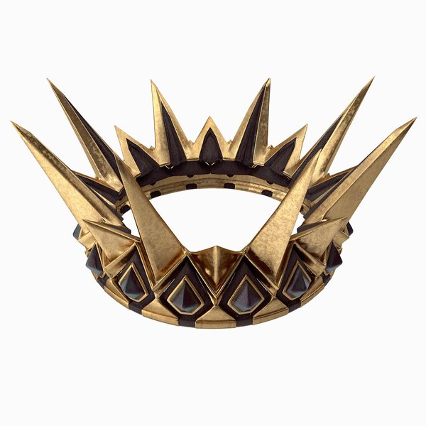 medieval spiked Crown with dark gems3Dモデル - TurboSquid 1965924