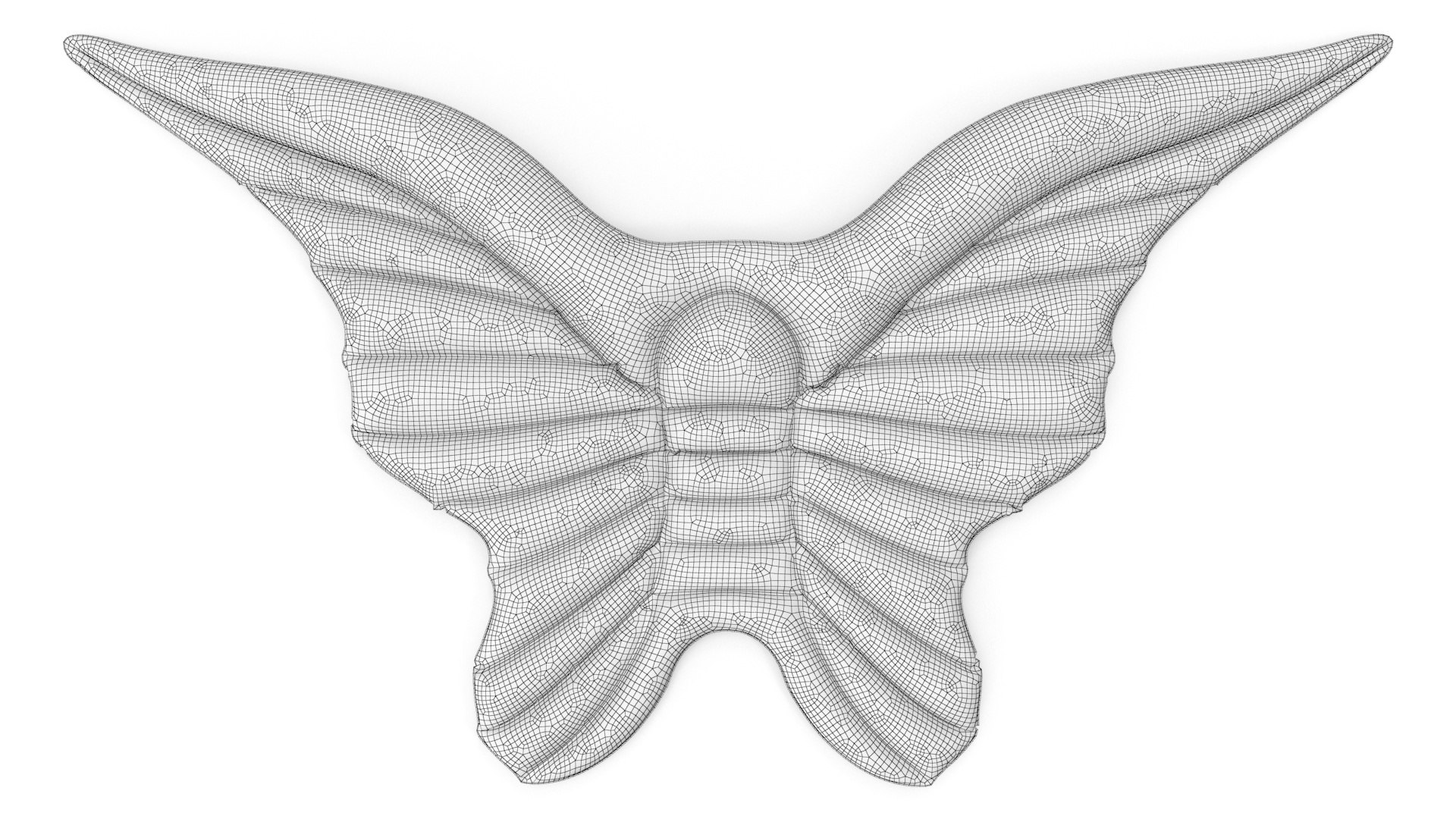 3D Model Gold Angel Wings Pool Float - TurboSquid 1756682