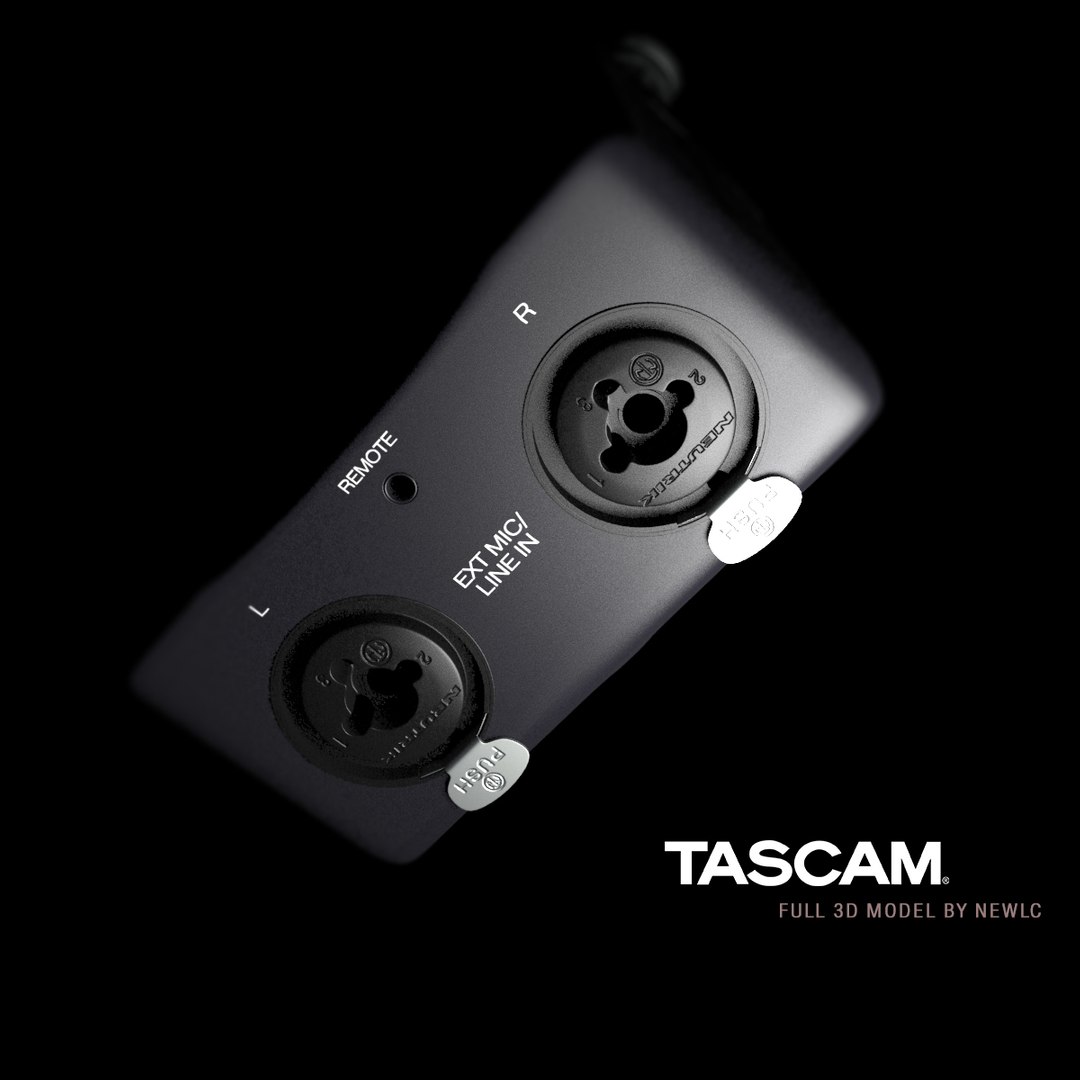 tascam dr 40 3d max