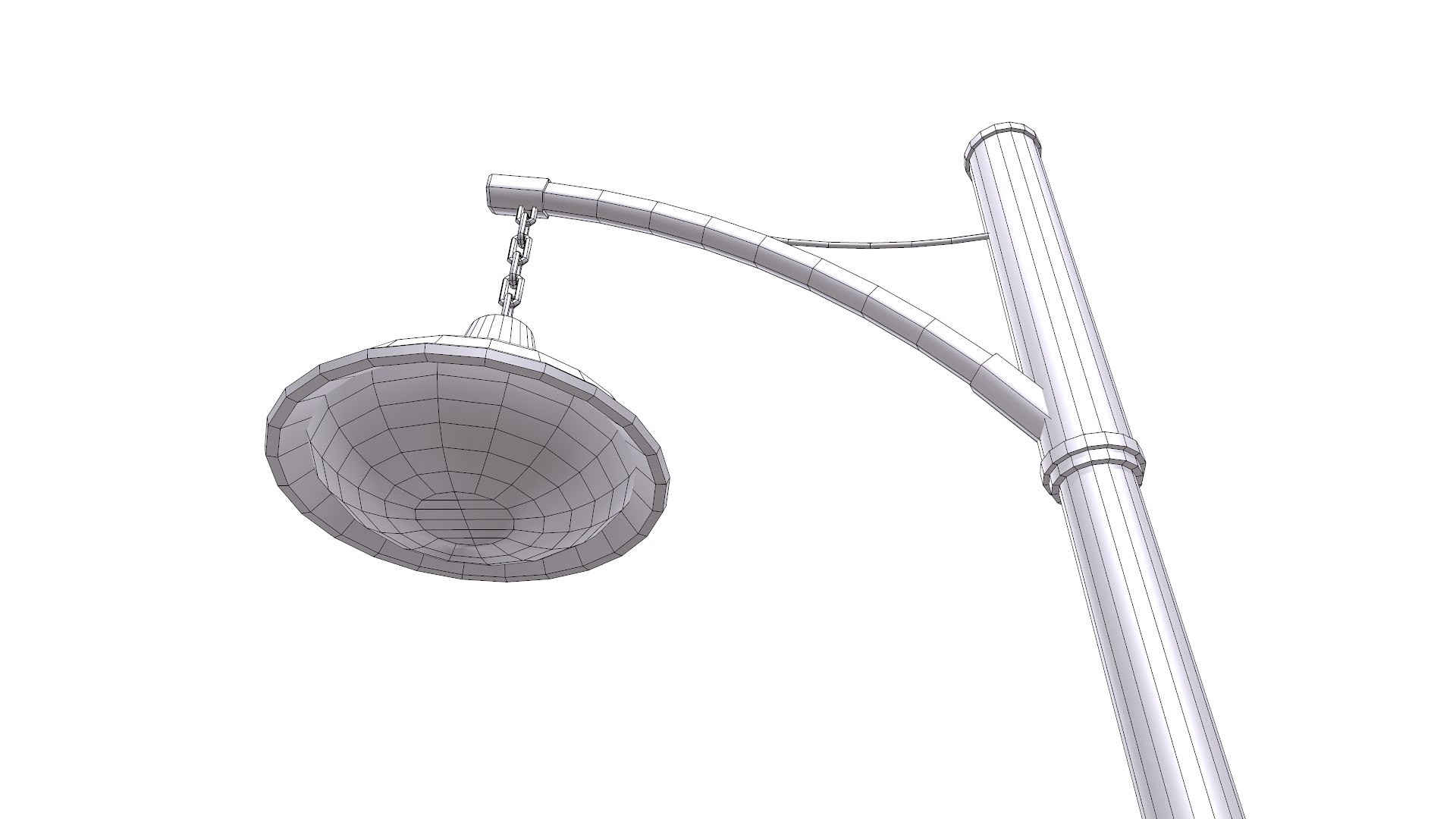 Lamp Post Game Ready Low-poly PBR 3D Model - TurboSquid 2072488