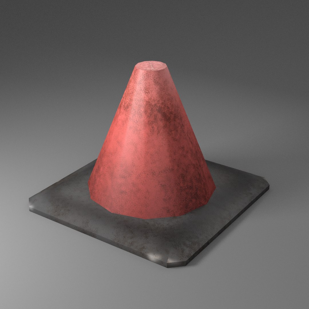 Free Hazard Cone Type 2 Model - TurboSquid 1715347