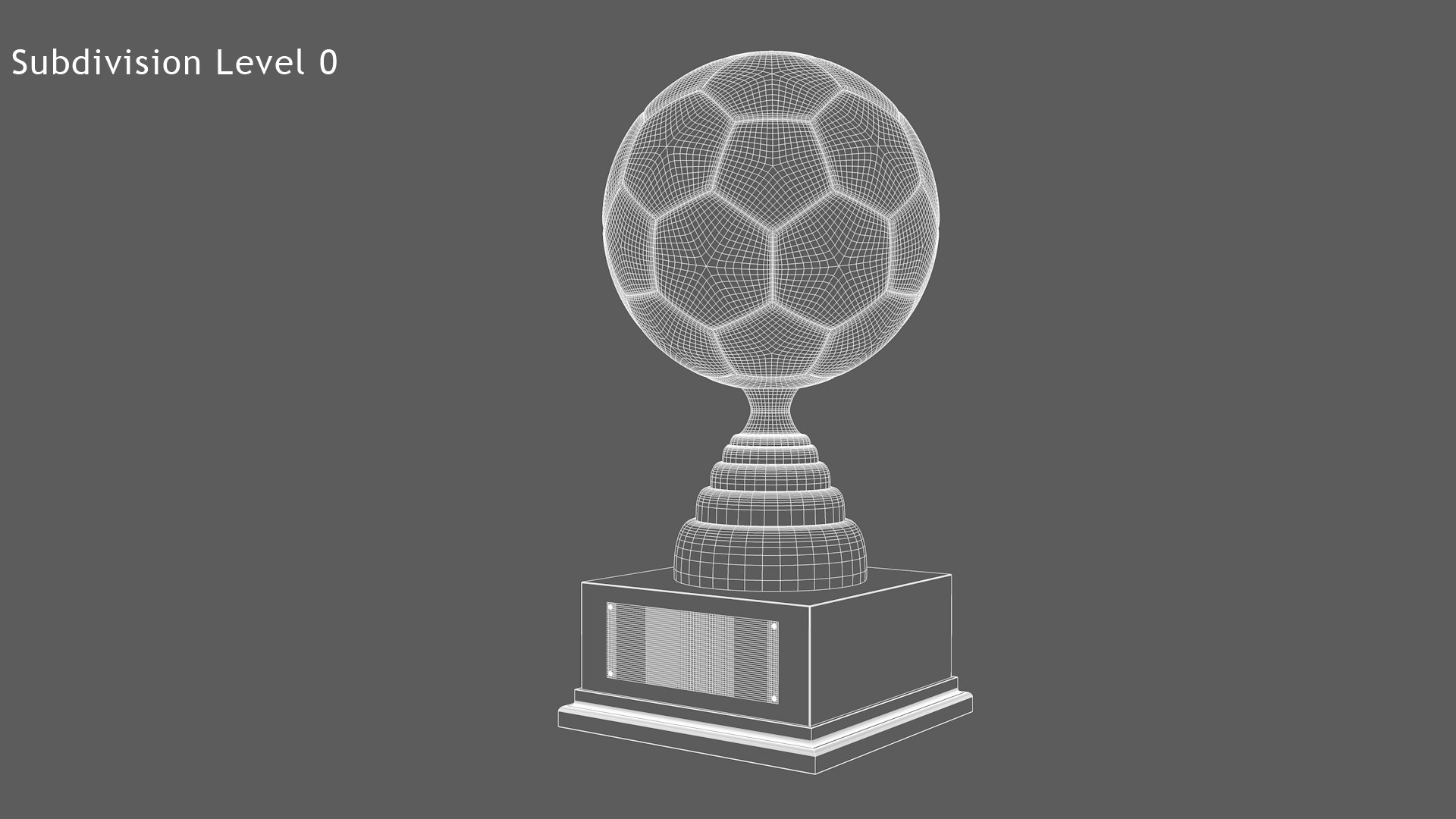 3D Soccer Trophy Model - TurboSquid 1870080