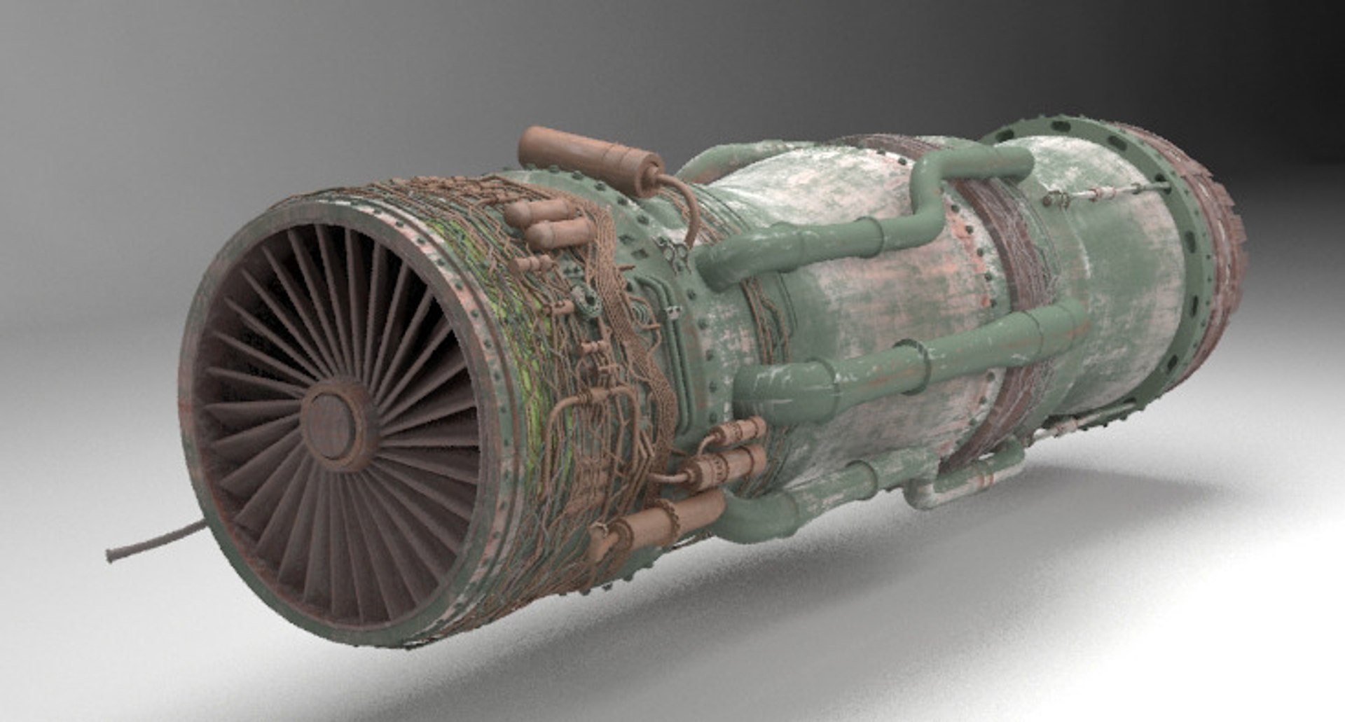 F-16 Jet Engine 3d Max