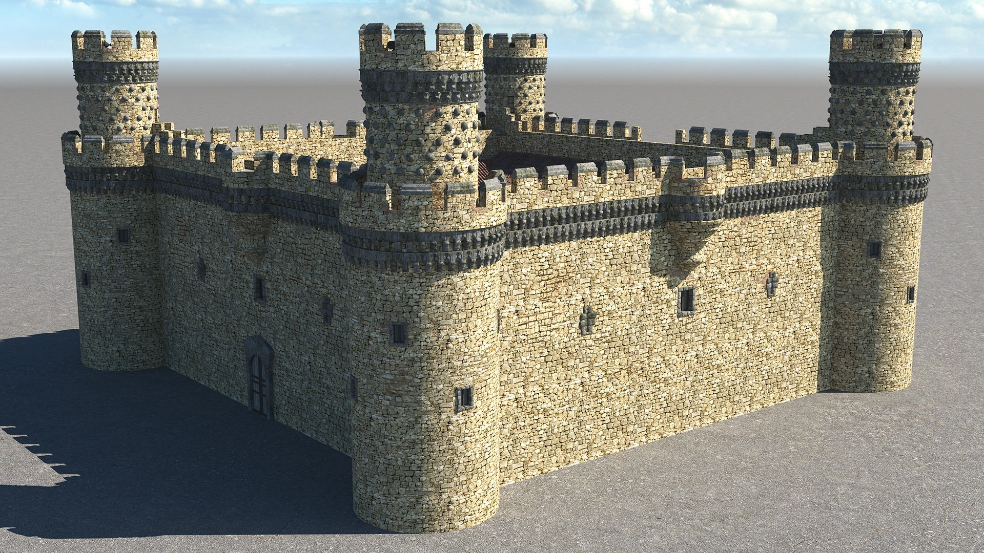 Small medieval castle 3D model - TurboSquid 1474159
