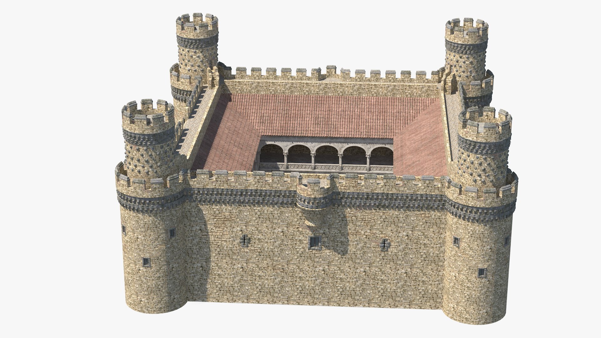 Small medieval castle 3D model - TurboSquid 1474159