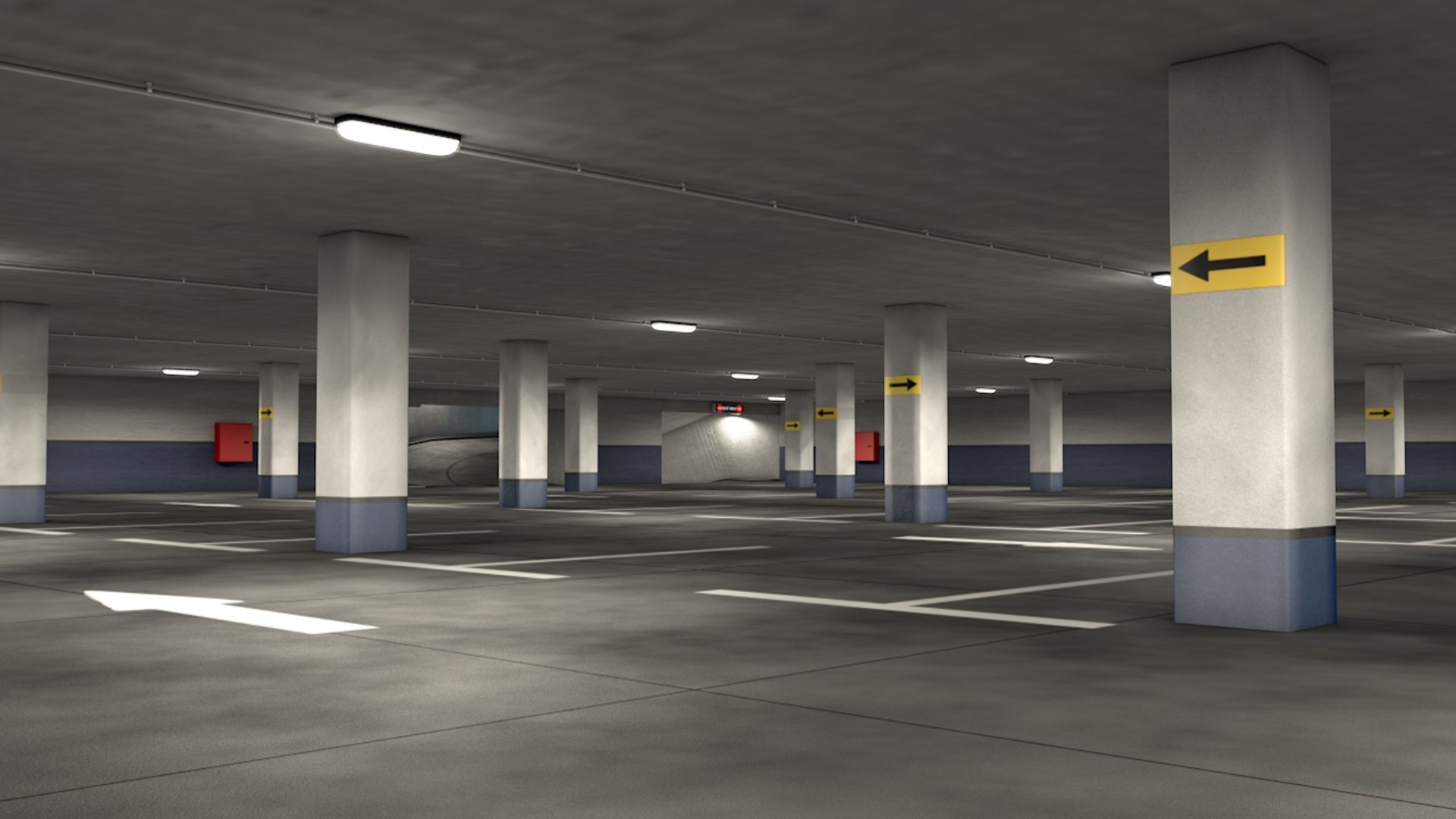 parking garage 3d model