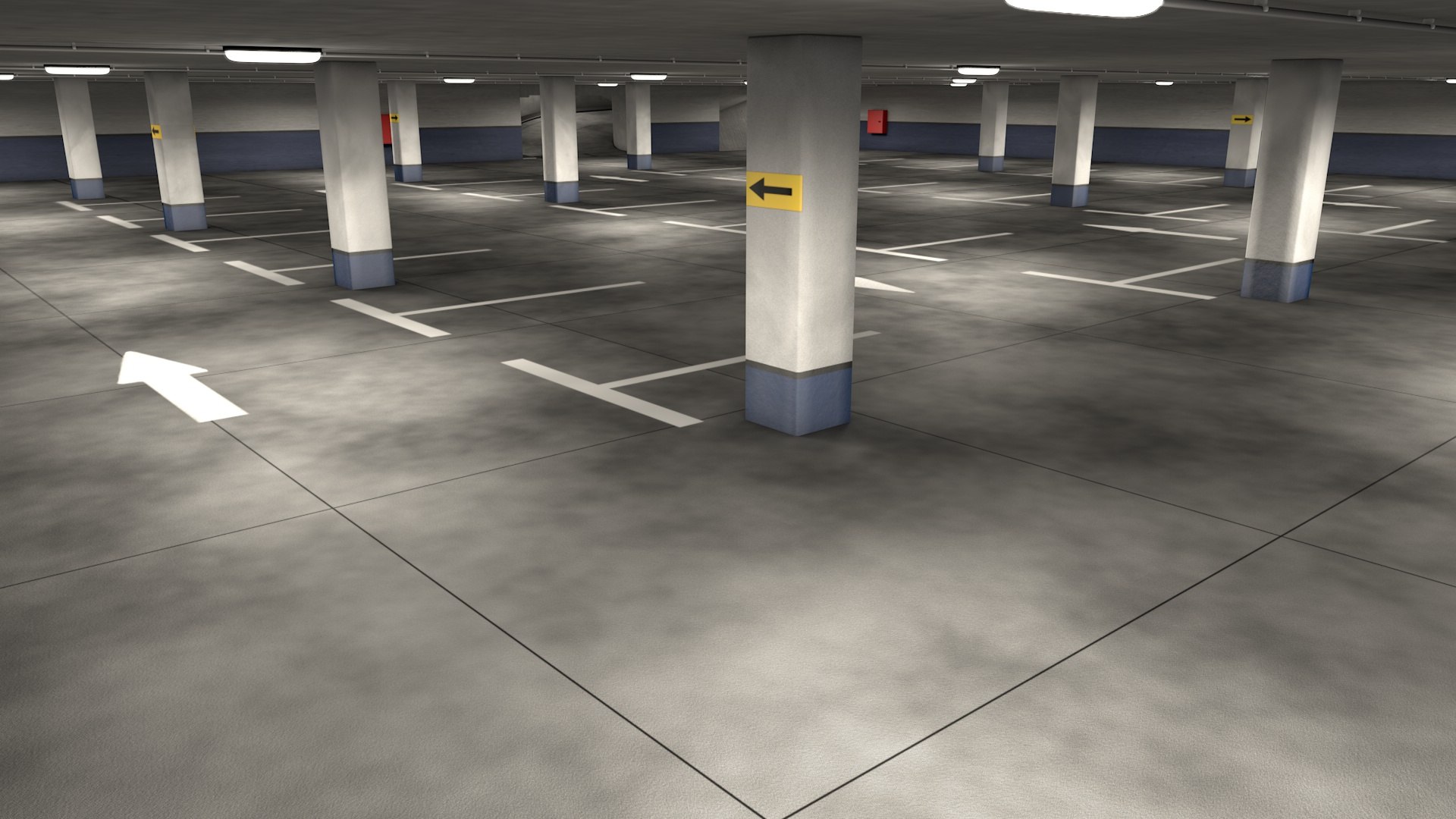 parking garage 3d model
