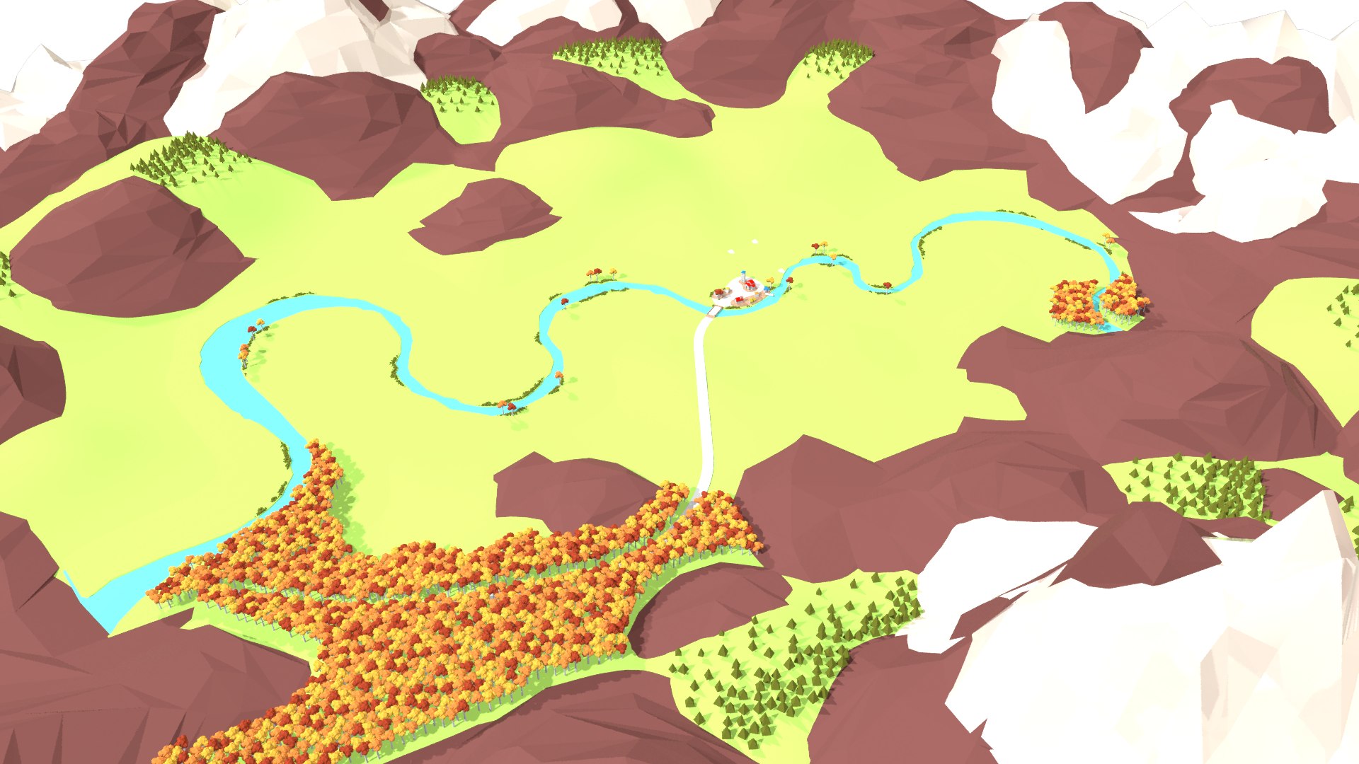 3D 3D Cartoon Valley Landscape Terrain Model - TurboSquid 1783236