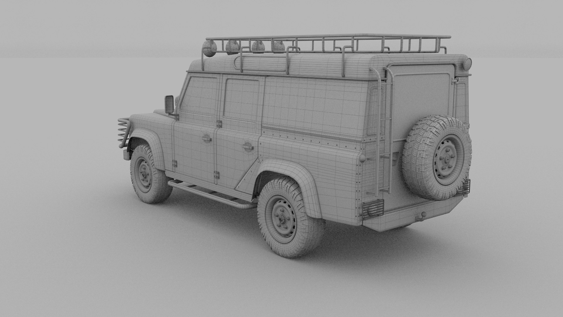 Land Rover Defender 110 3d Model