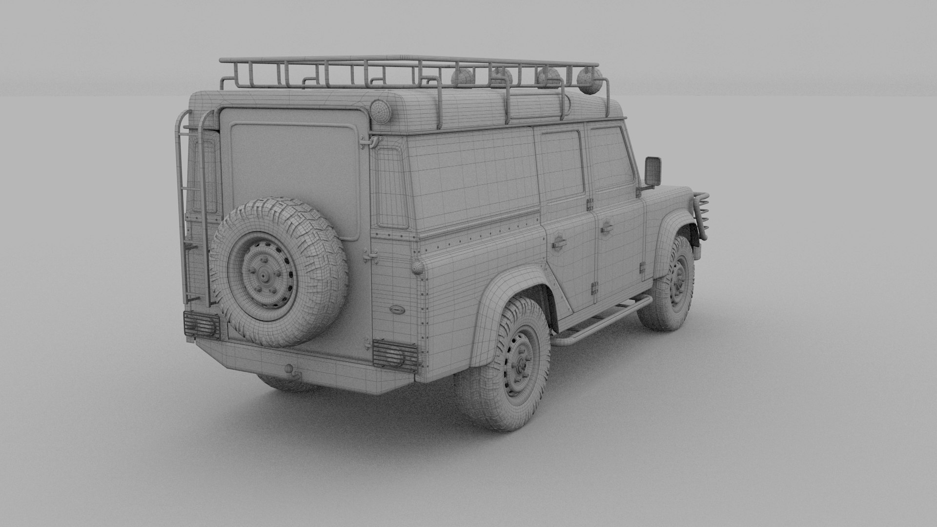Land Rover Defender 110 3d Model