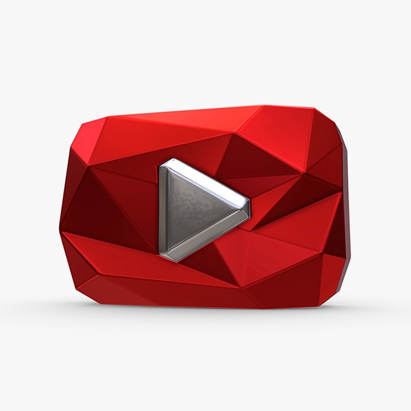 modelo 3d Botón de reproducción de Youtube Diamond - TurboSquid 2291952