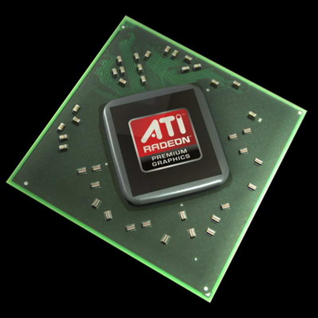 Ati Radeon Chip 3d Model