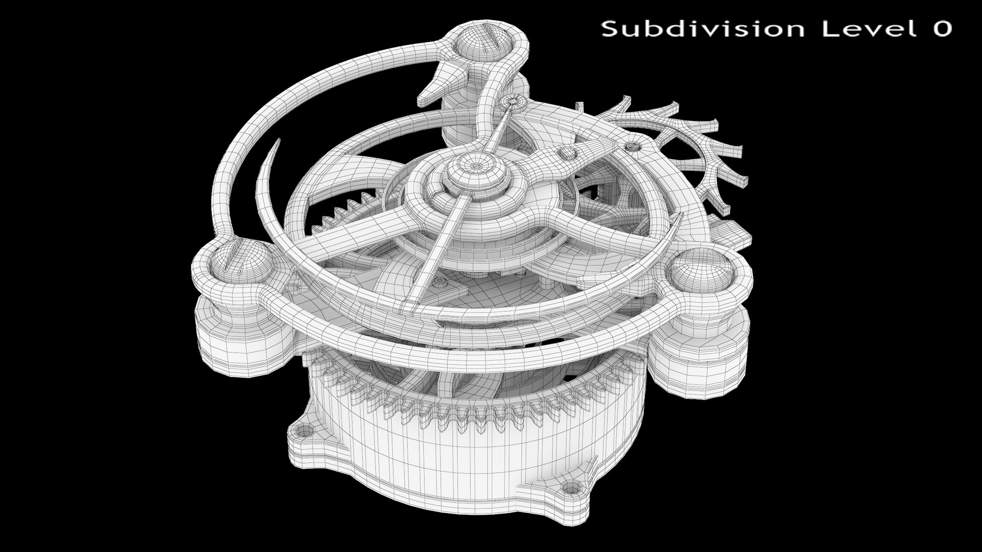 3D Tourbillon Mechanism PBR - TurboSquid 2002223