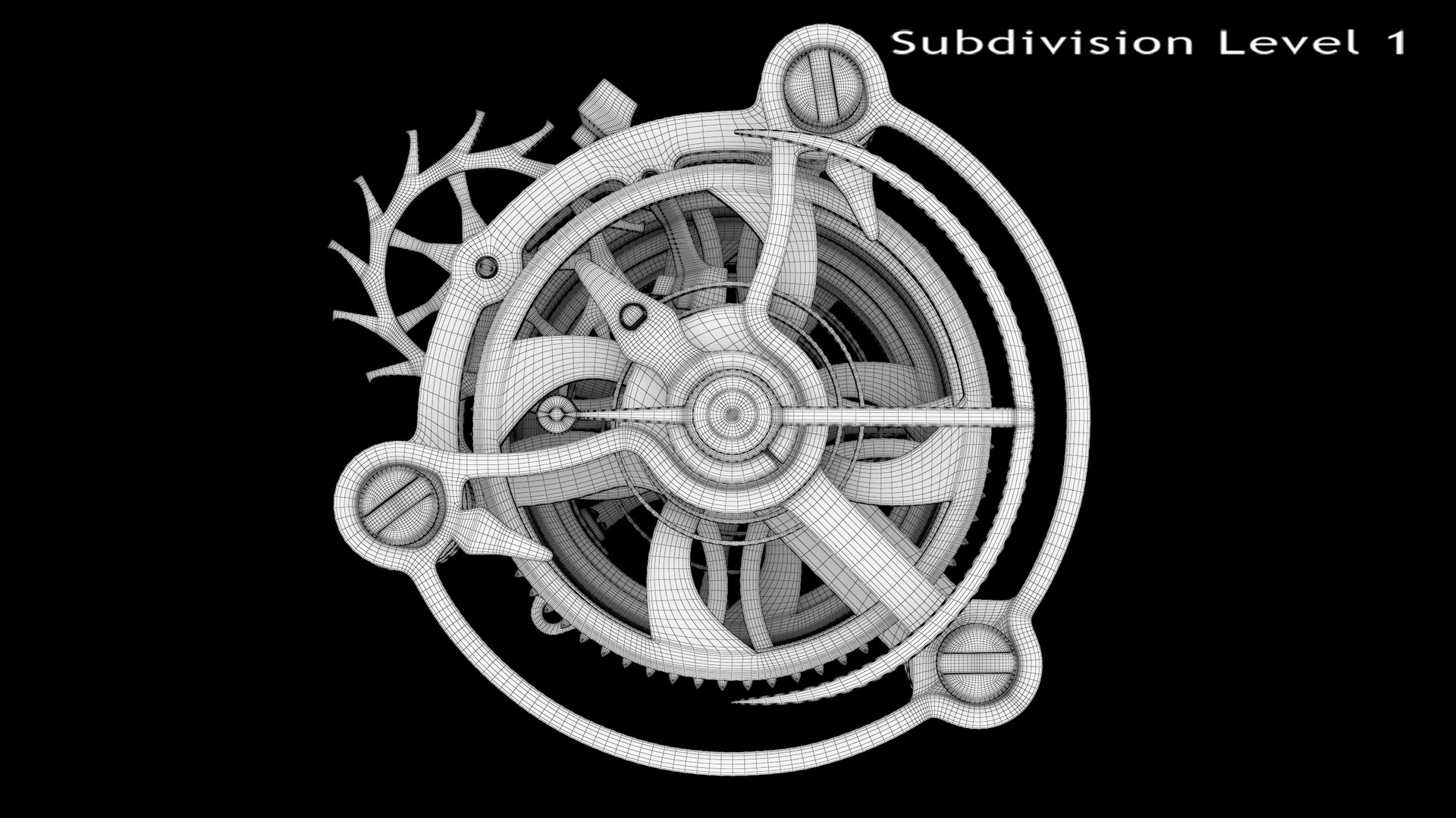 3D Tourbillon Mechanism PBR - TurboSquid 2002223