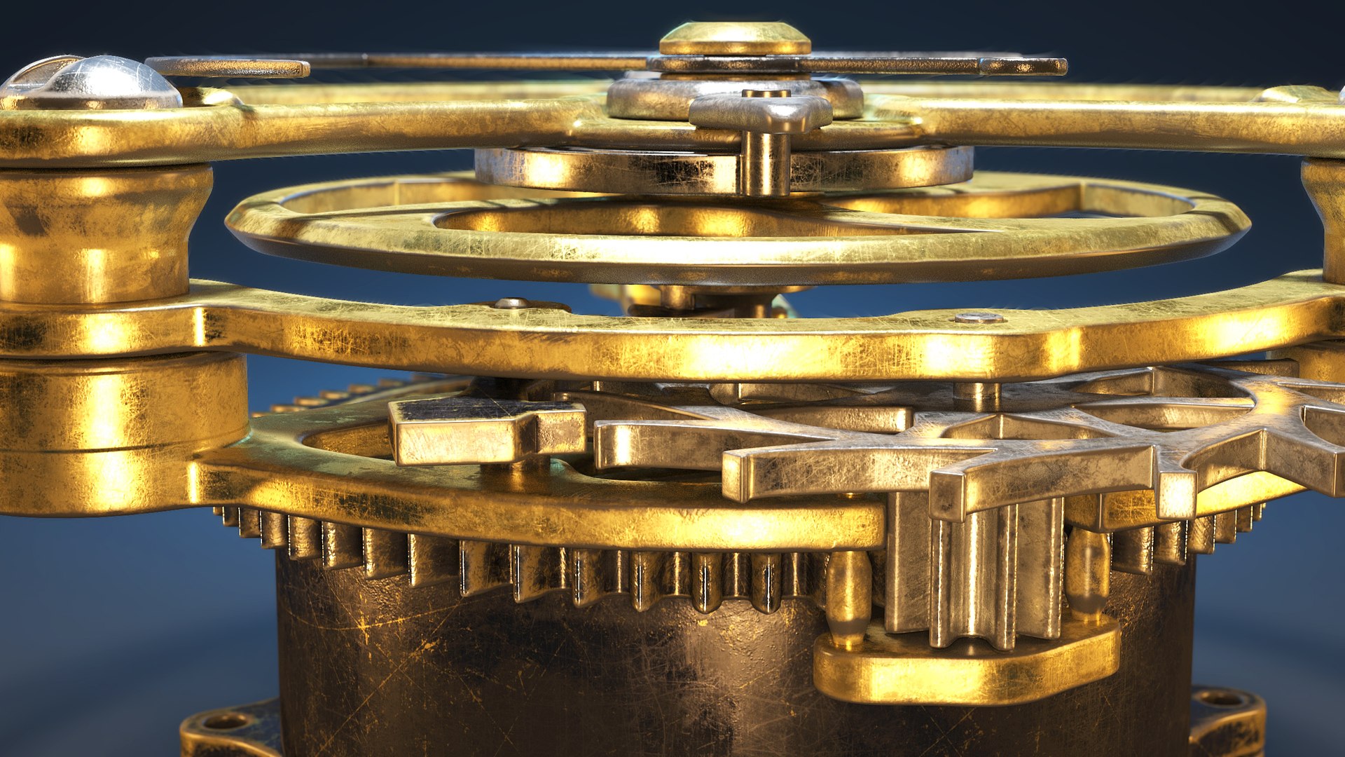 3D Tourbillon Mechanism PBR - TurboSquid 2002223