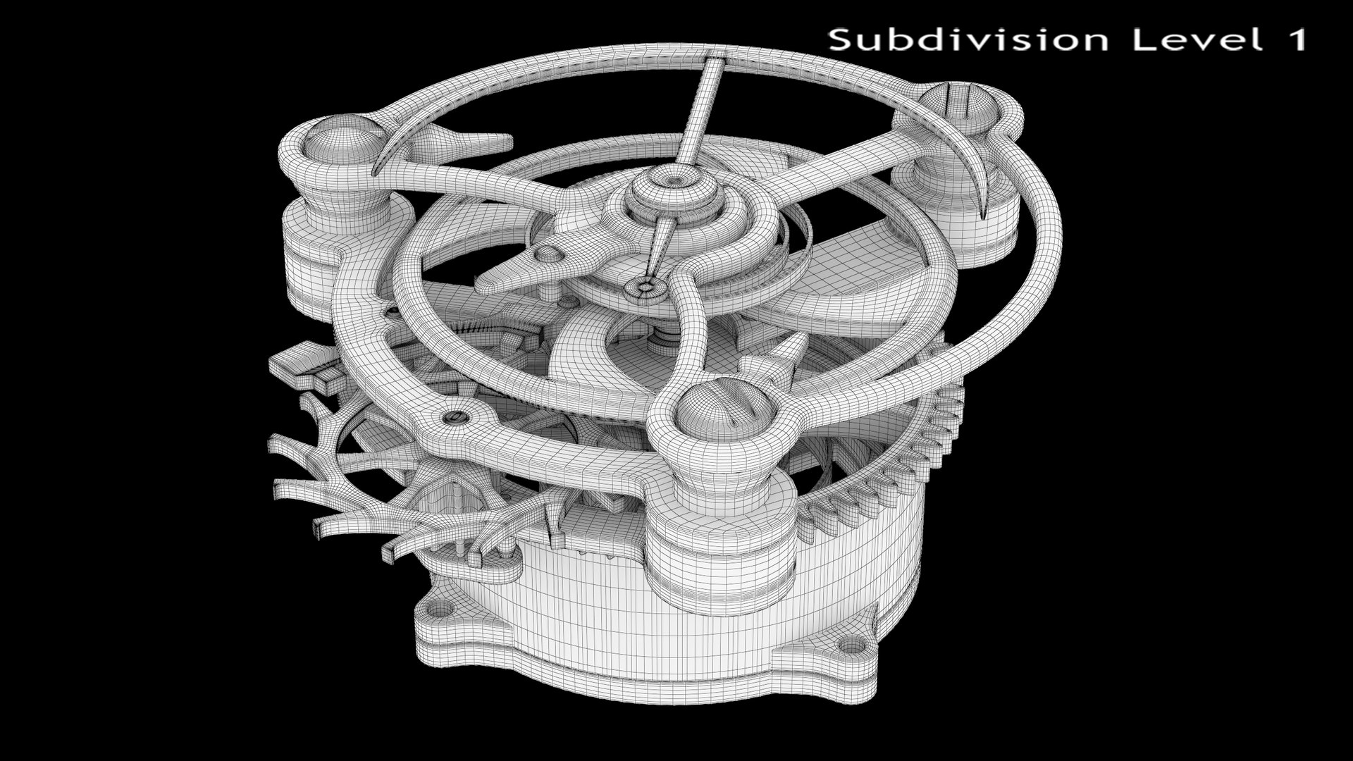 3D Tourbillon Mechanism PBR - TurboSquid 2002223