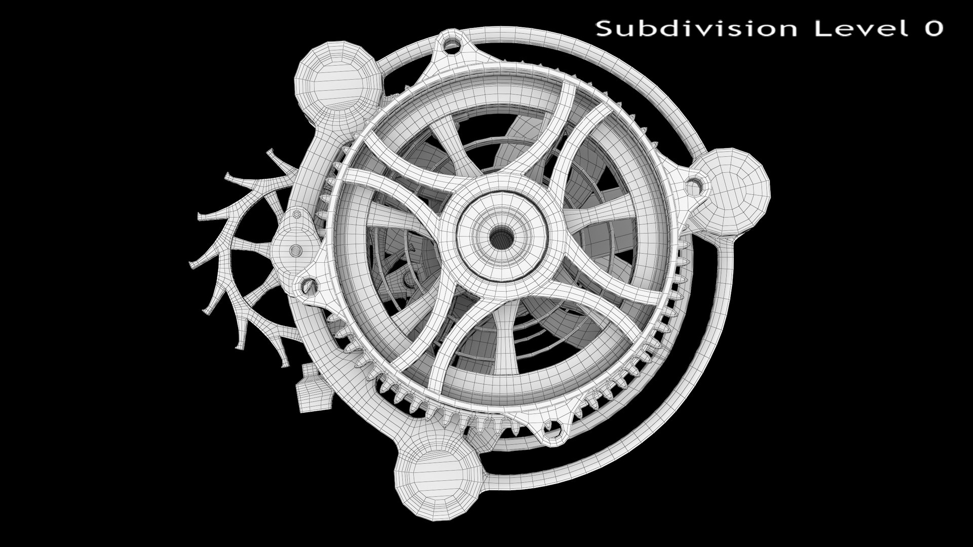 3D Tourbillon Mechanism PBR - TurboSquid 2002223