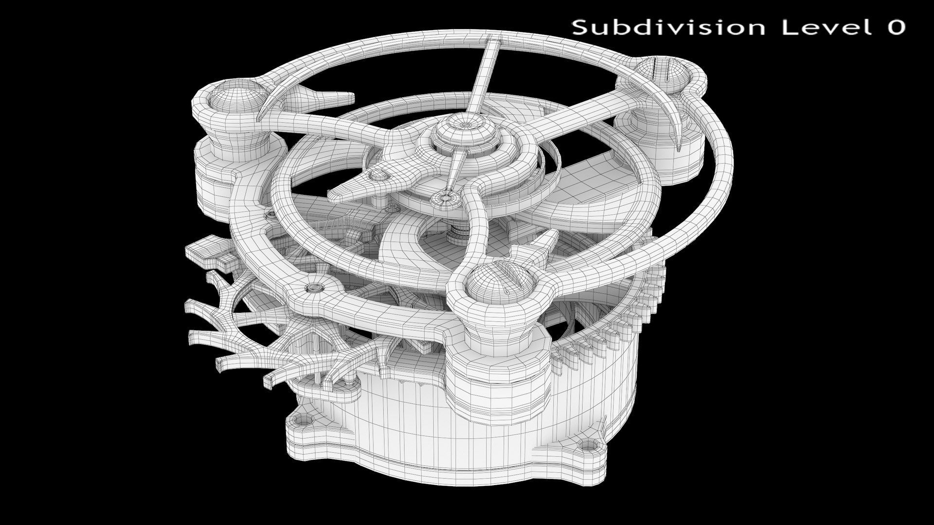 3D Tourbillon Mechanism PBR - TurboSquid 2002223