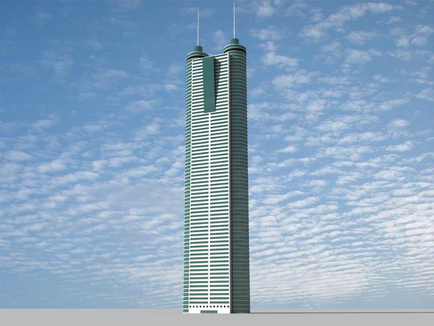 3d Model Shun Hing Square Skyscrapers