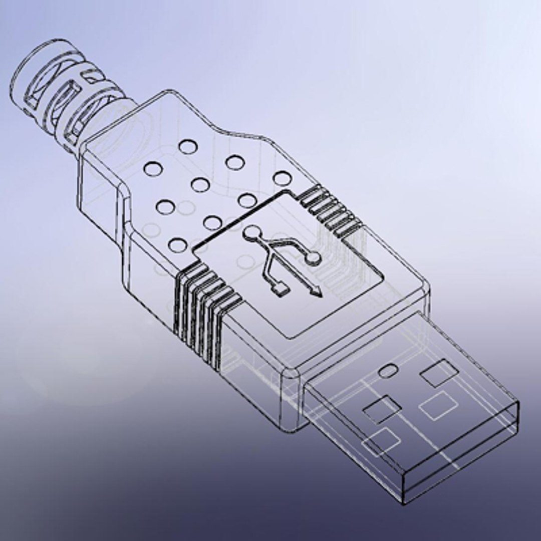 Usb Connector 3d 3ds