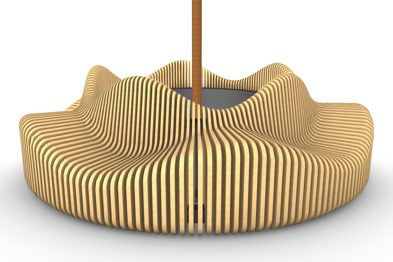 Circular Seat Landscape Object 3D - TurboSquid 2047087