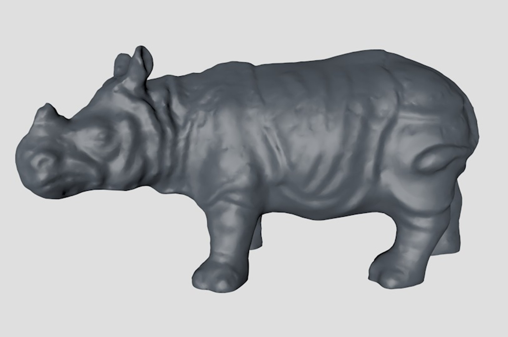 rhinoceros base mesh 3d obj