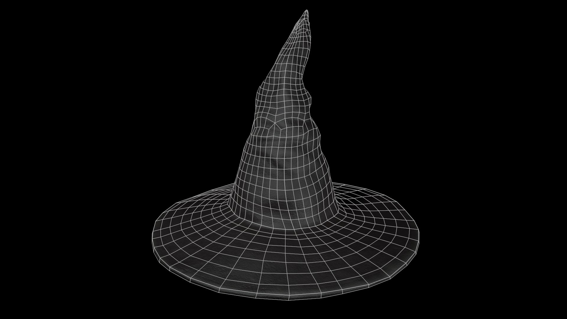 Leather witch hat strap model - TurboSquid 1420372