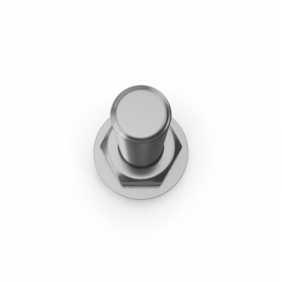 Bolt With Washer And Nut 3D Model - TurboSquid 2151457