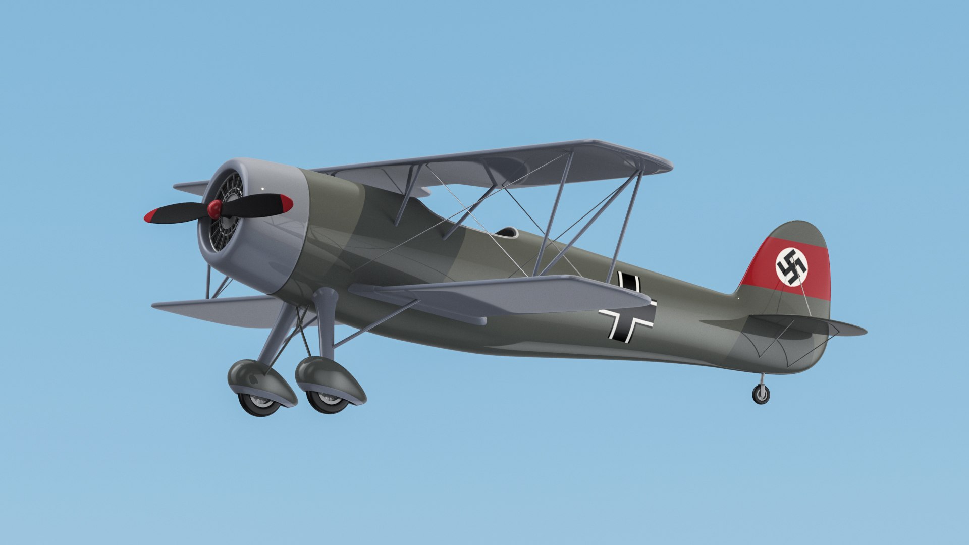 German Nazi Biplane 3D Model - TurboSquid 1829332