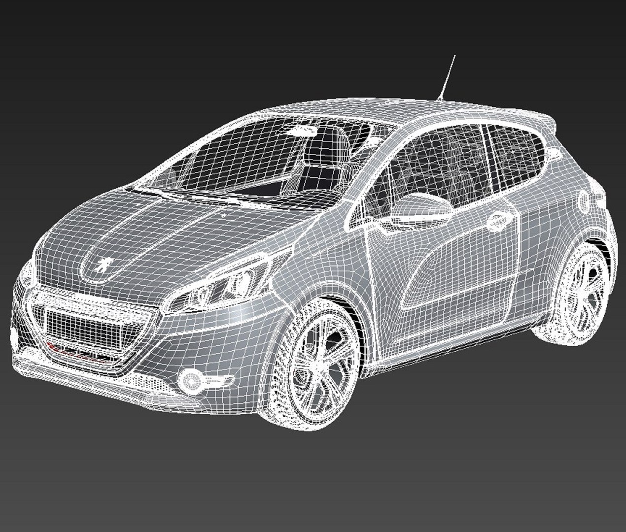 3d Model Peugeot 208 Gti 2014