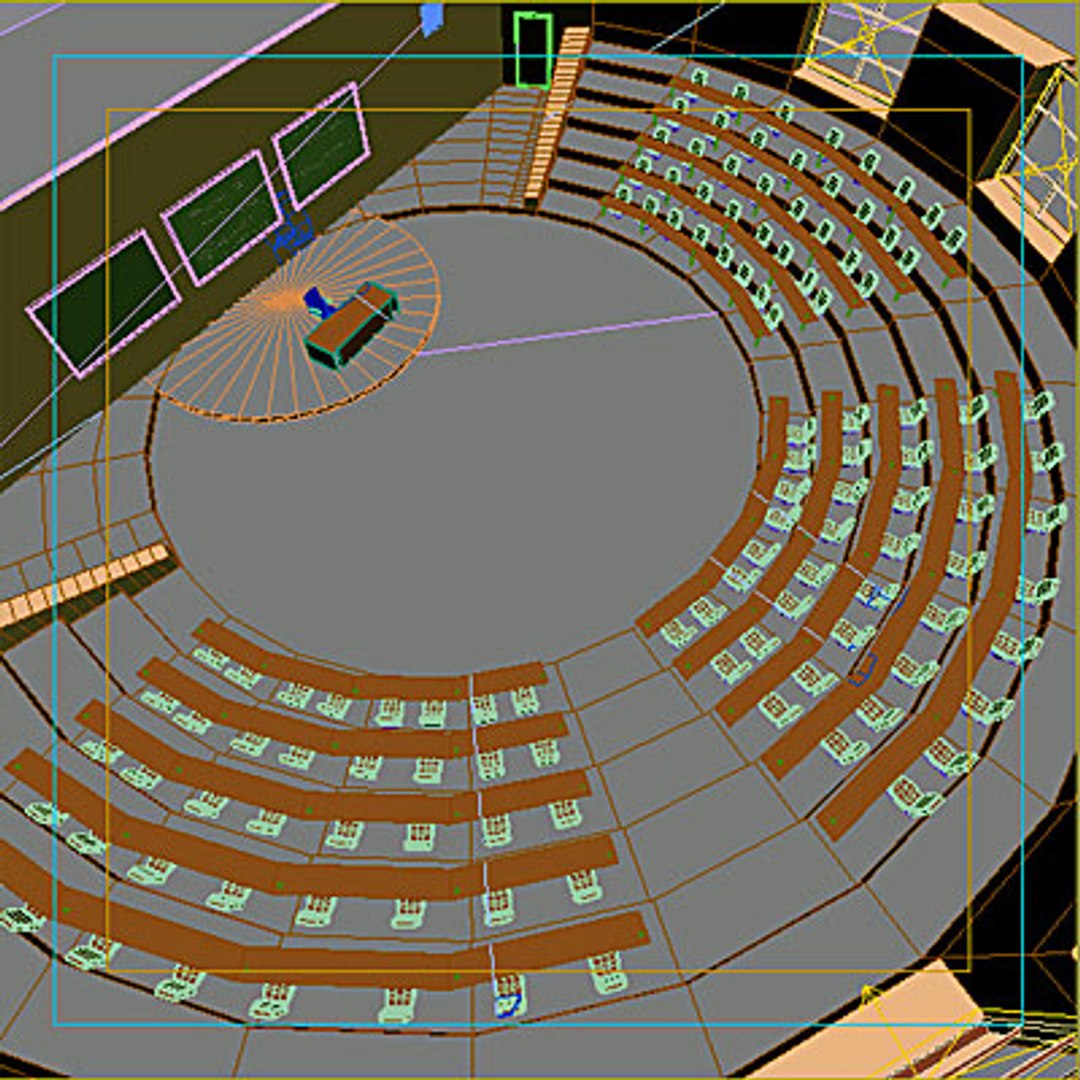 3d interior auditorium model