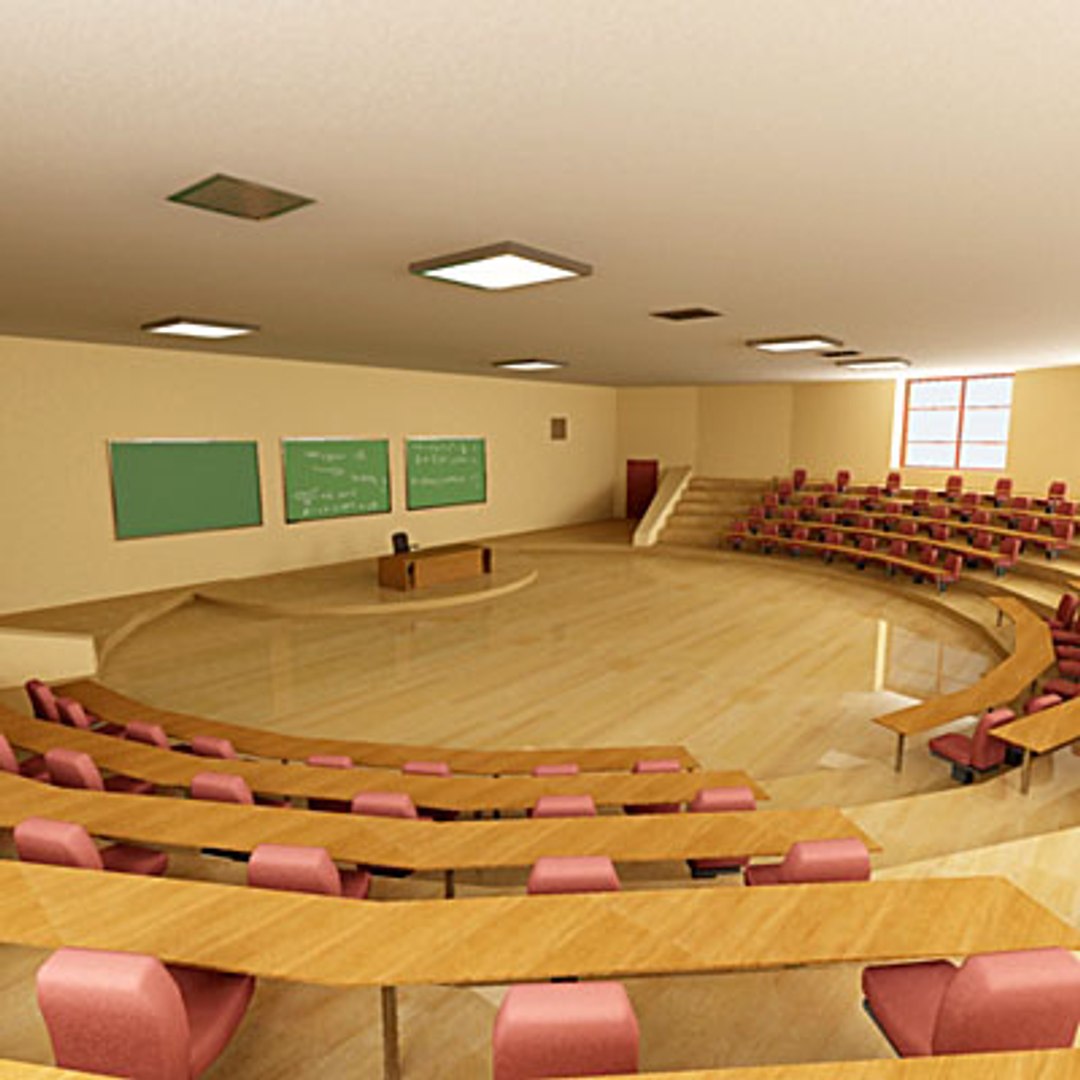 3d interior auditorium model