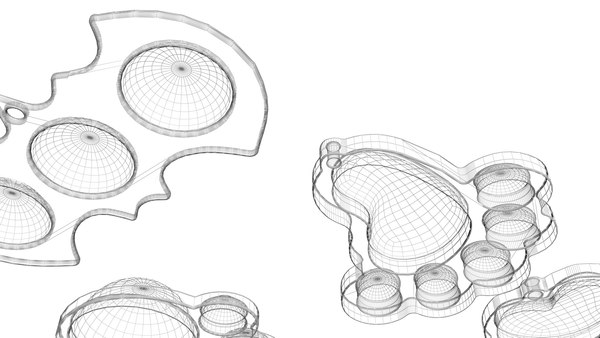 3D Simple Dimples Set model - TurboSquid 1767620