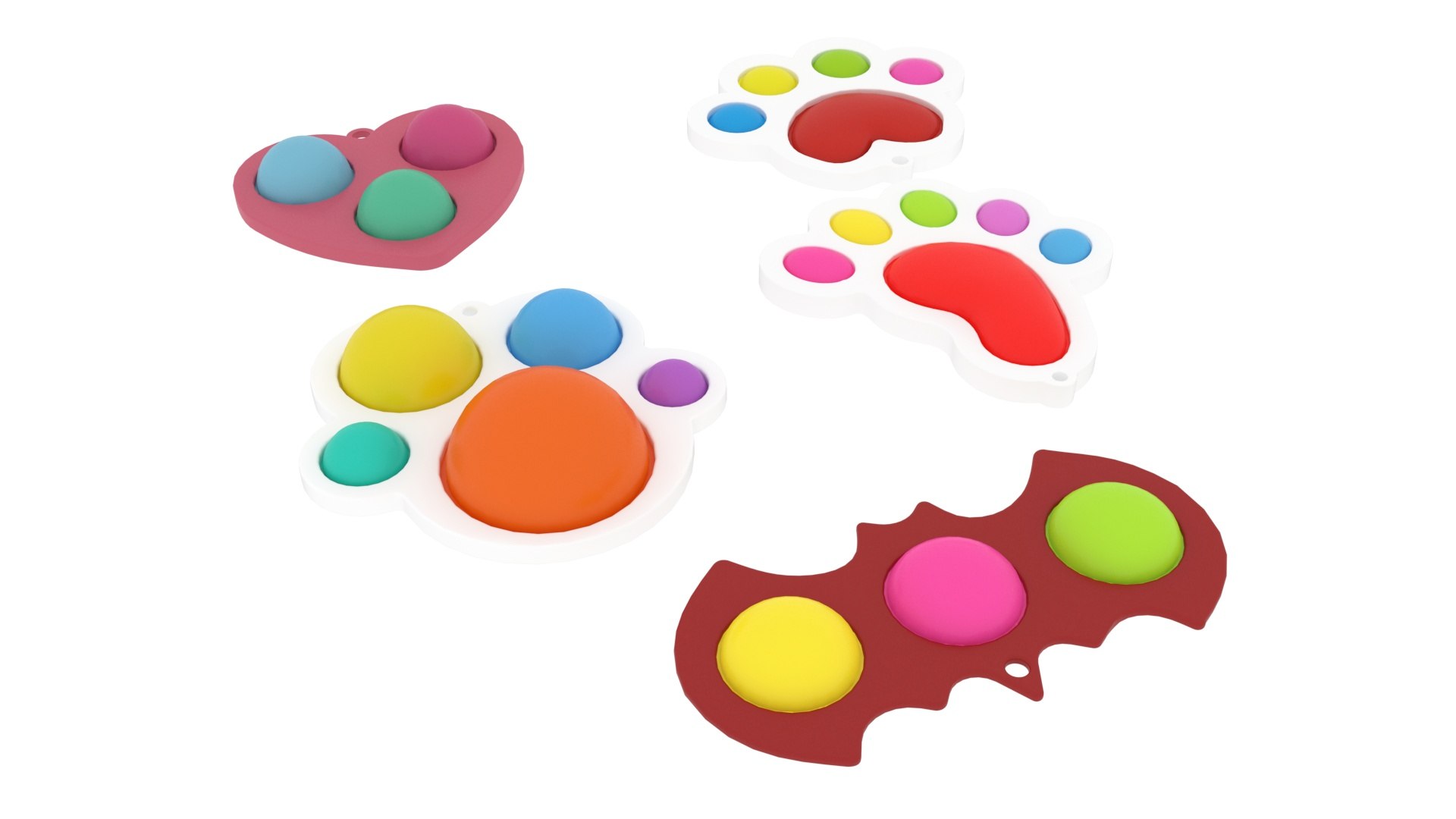 3D Simple Dimples Set Model - TurboSquid 1767620