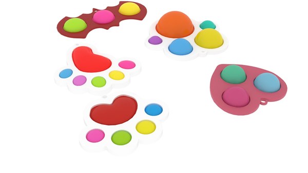 3D Simple Dimples Set model - TurboSquid 1767620