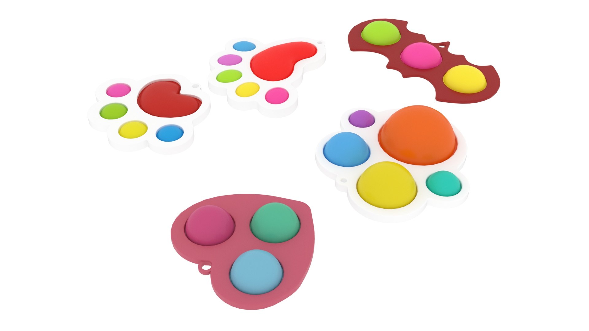 3D Simple Dimples Set Model - TurboSquid 1767620