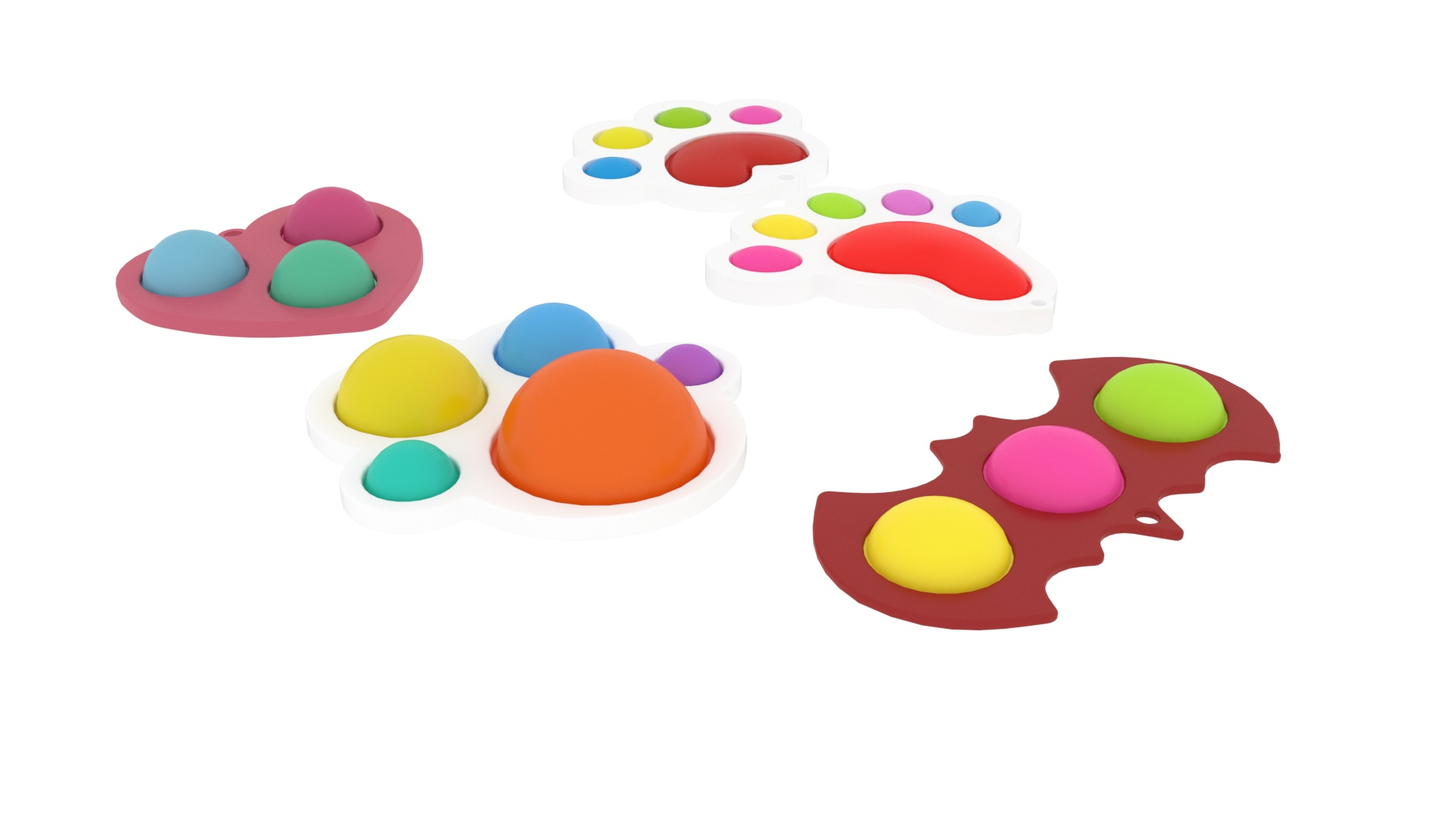 3D Simple Dimples Set Model - TurboSquid 1767620