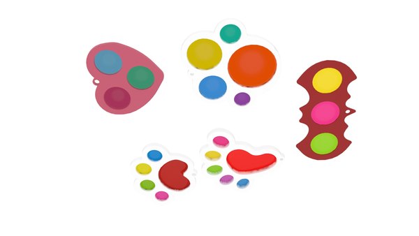 3D Simple Dimples Set model - TurboSquid 1767620