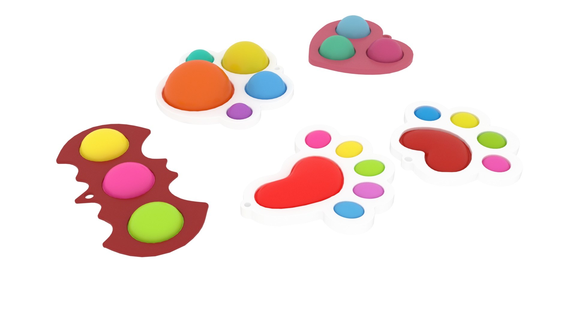 3D Simple Dimples Set Model - TurboSquid 1767620