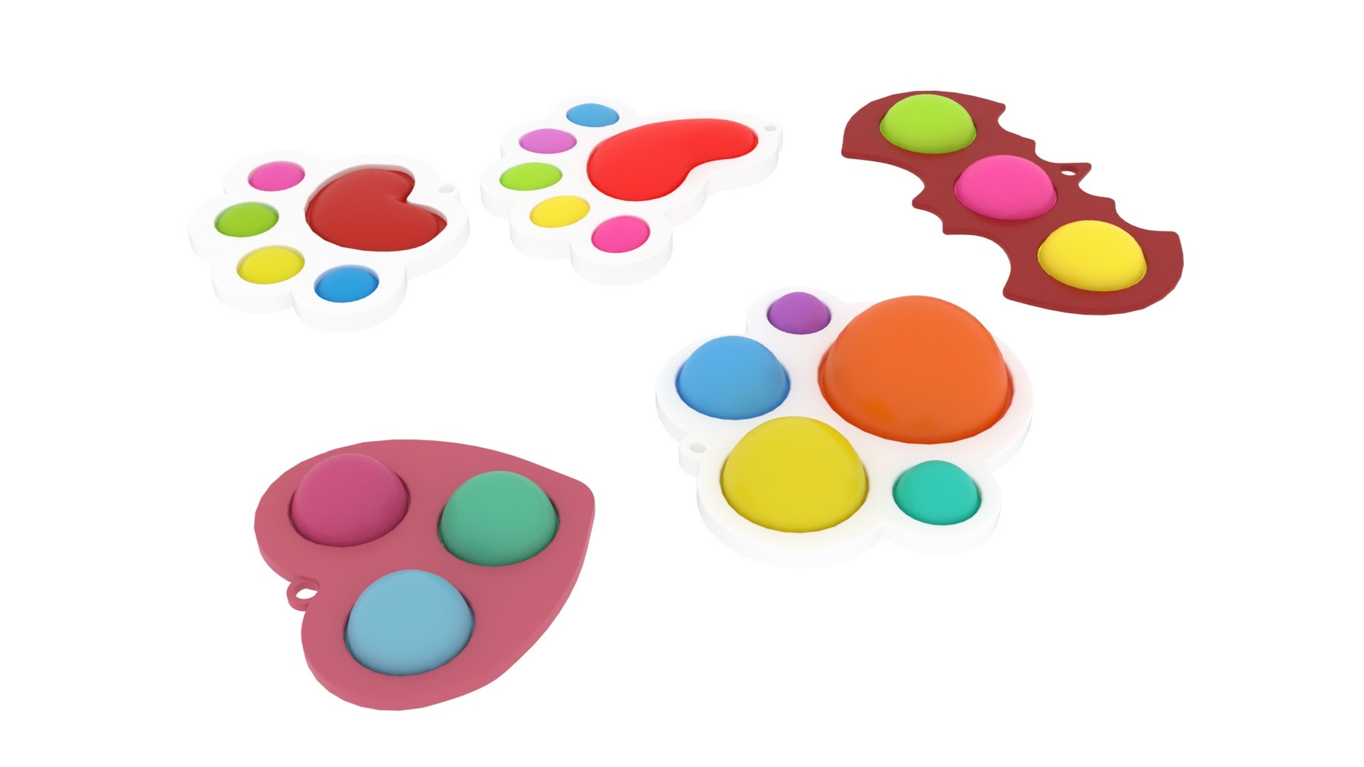 3D Simple Dimples Set Model - TurboSquid 1767620