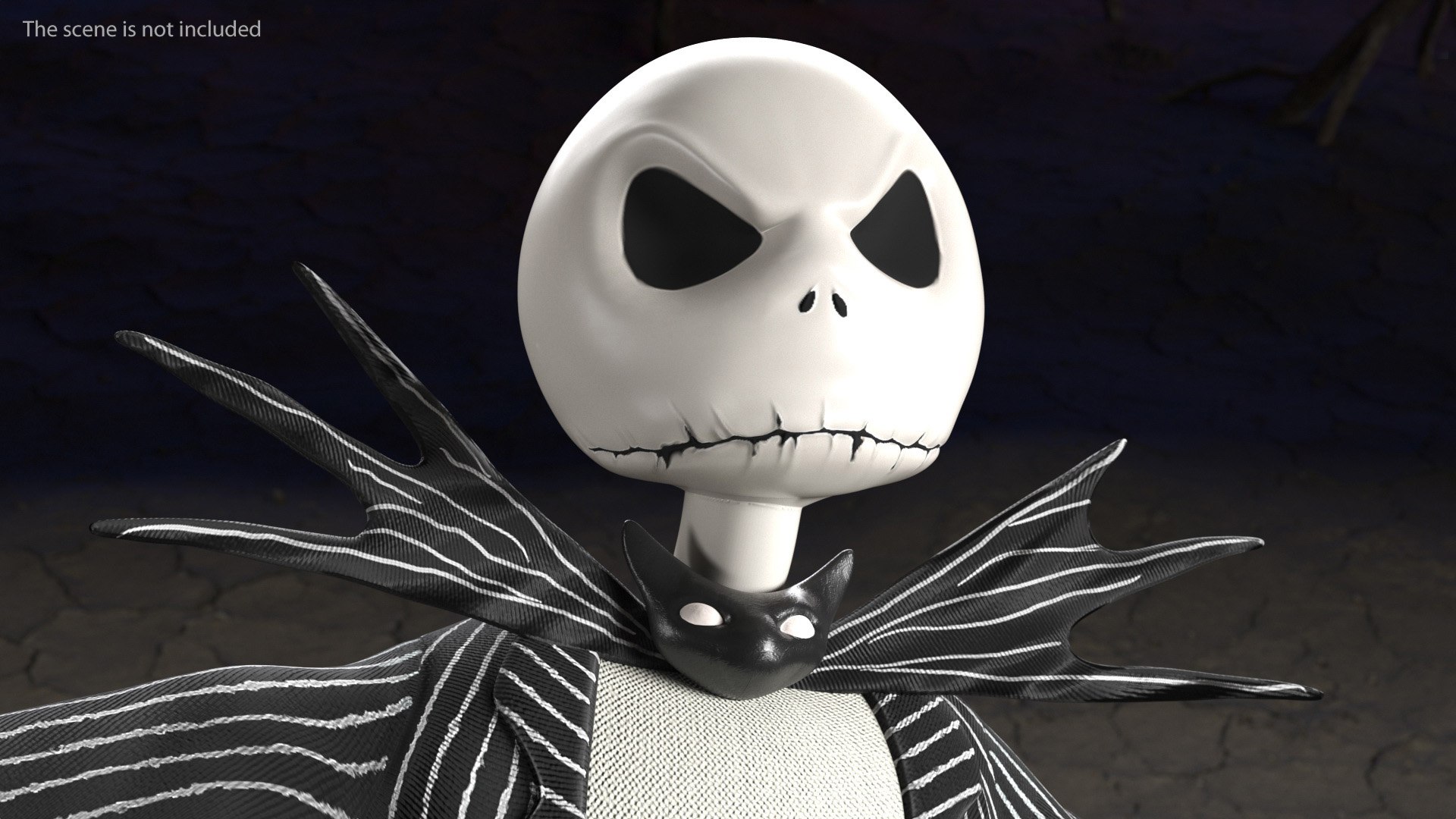 Head Of Jack Skellington Angry Model - TurboSquid 2007293