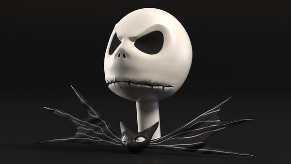modelo 3d Cabeza de Jack Skellington enojado - TurboSquid 2007293