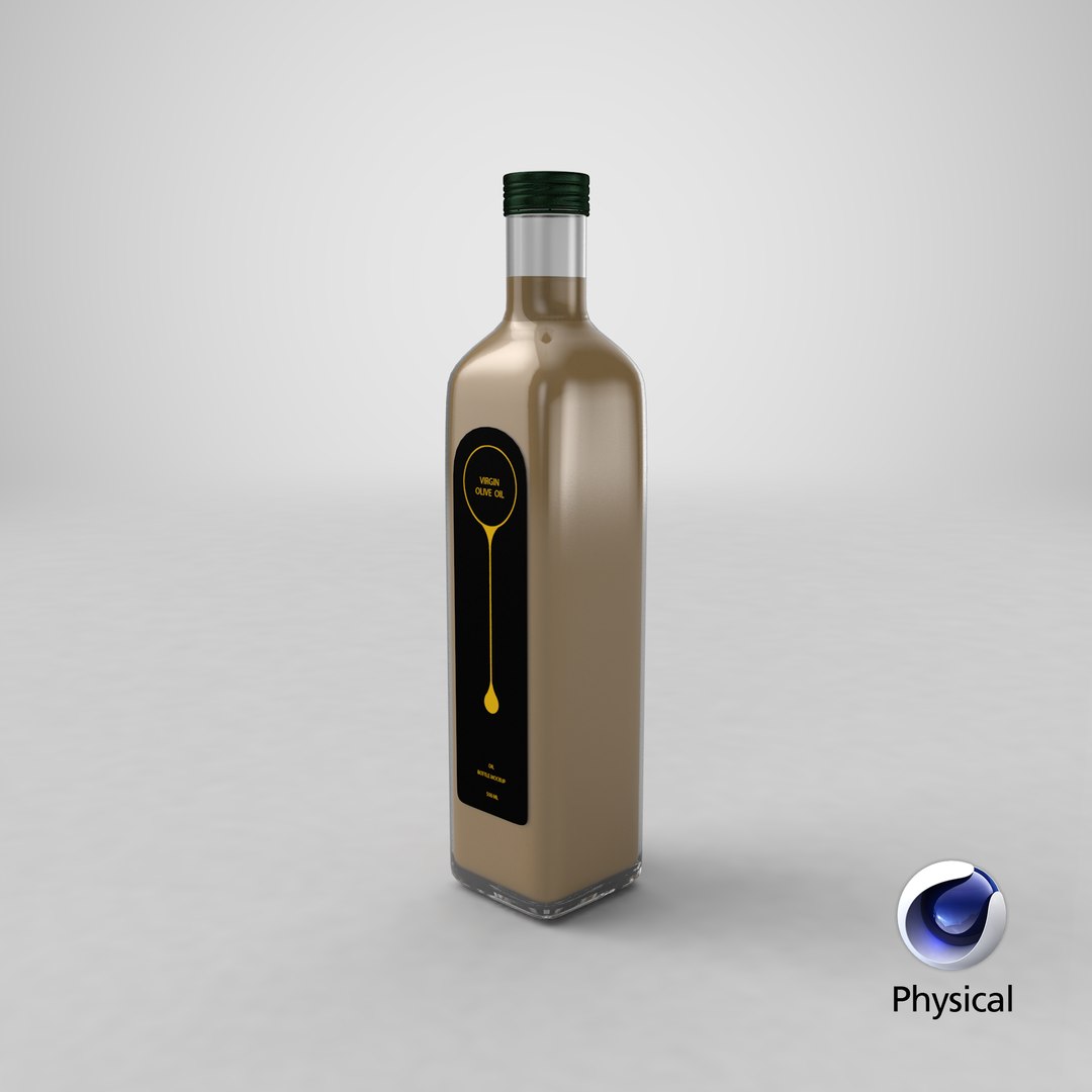 Oil bottle 3D model - TurboSquid 1427494