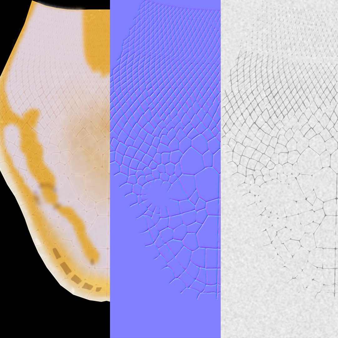 3d Max Albino Ball Python